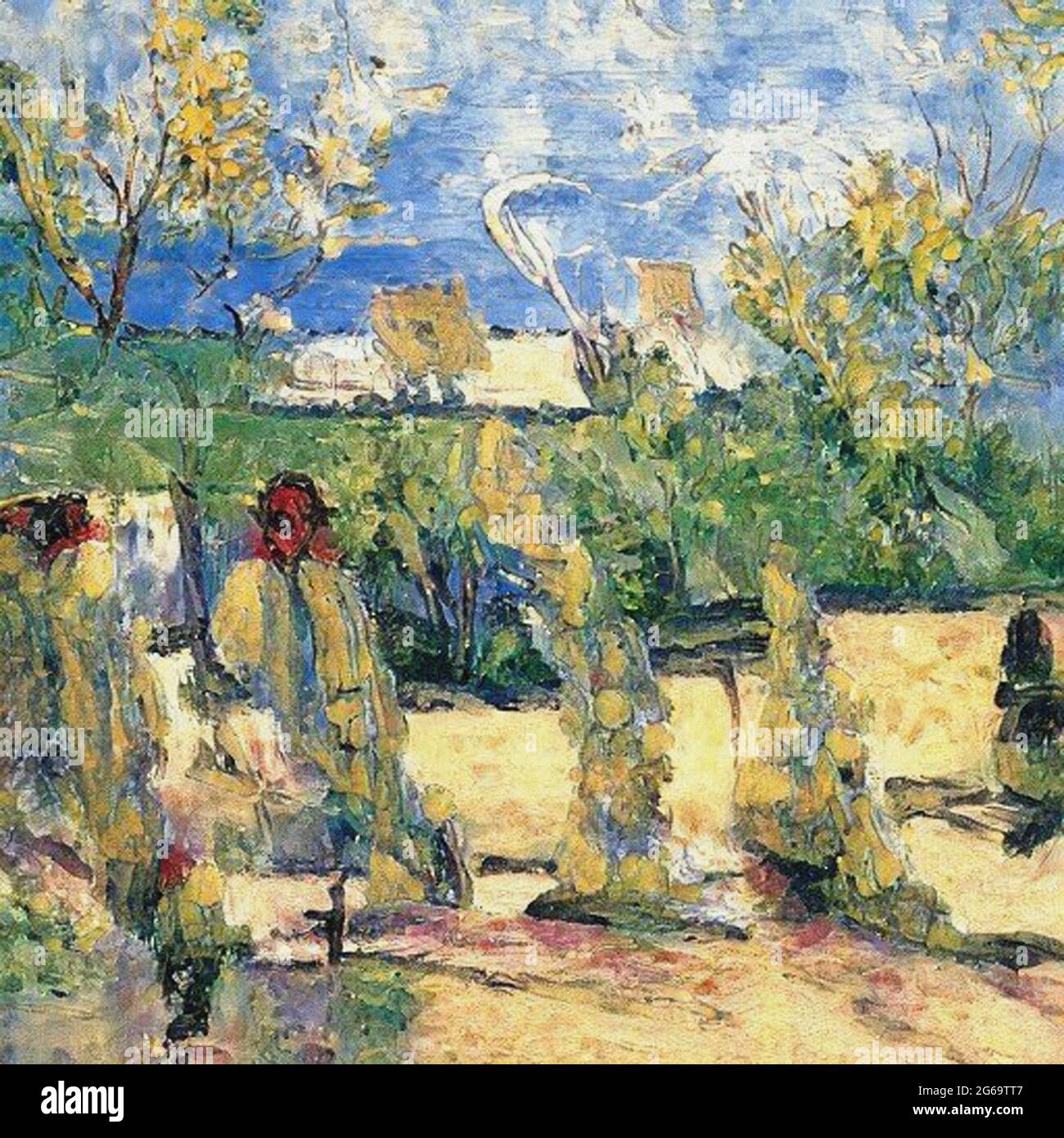 Expressionistic landscape artwork Stock Photo - Alamy