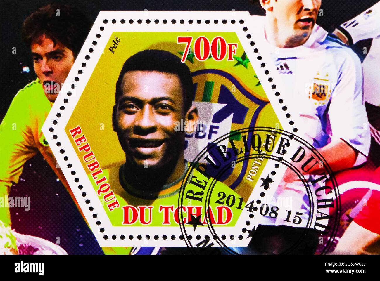 MOSCOW, RUSSIA - MARCH 28, 2020: Postage stamp printed in Chad shows ...