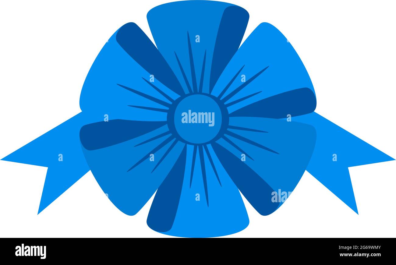 Decorative festive blue bow Stock Vector Images - Alamy