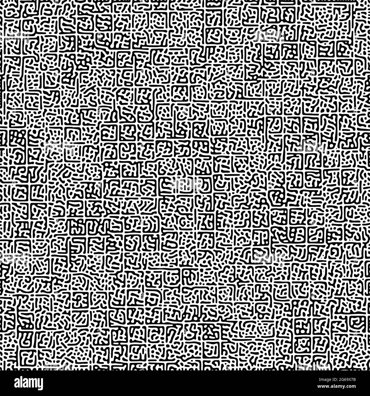 Cyclic Symmetric Multiscale Turing Pattern. Monochrome texture Stock ...