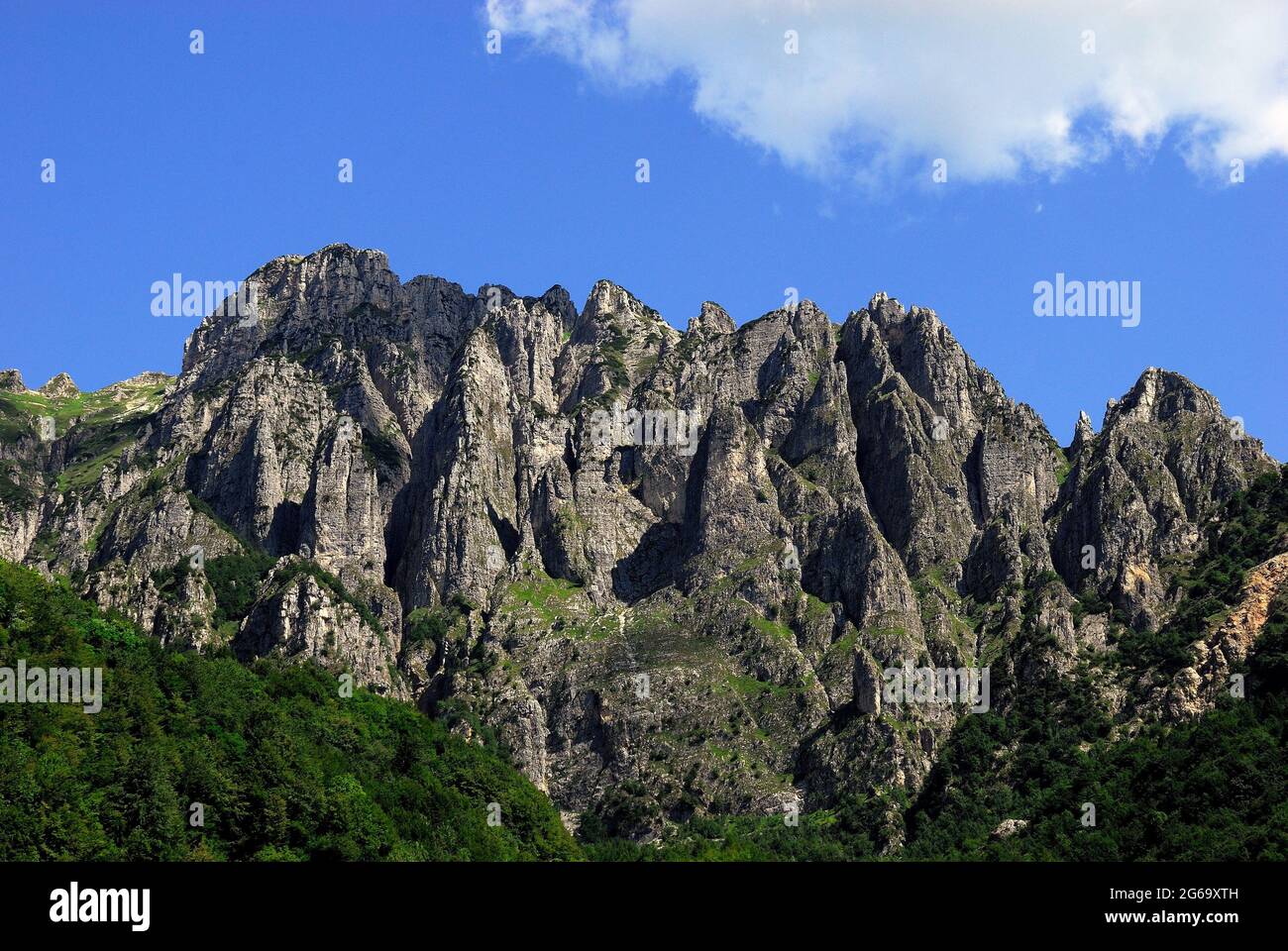 Veneto, Italy, Mount Pasubio. The "Bella Laita" Peaks. Veneto, Italia ...