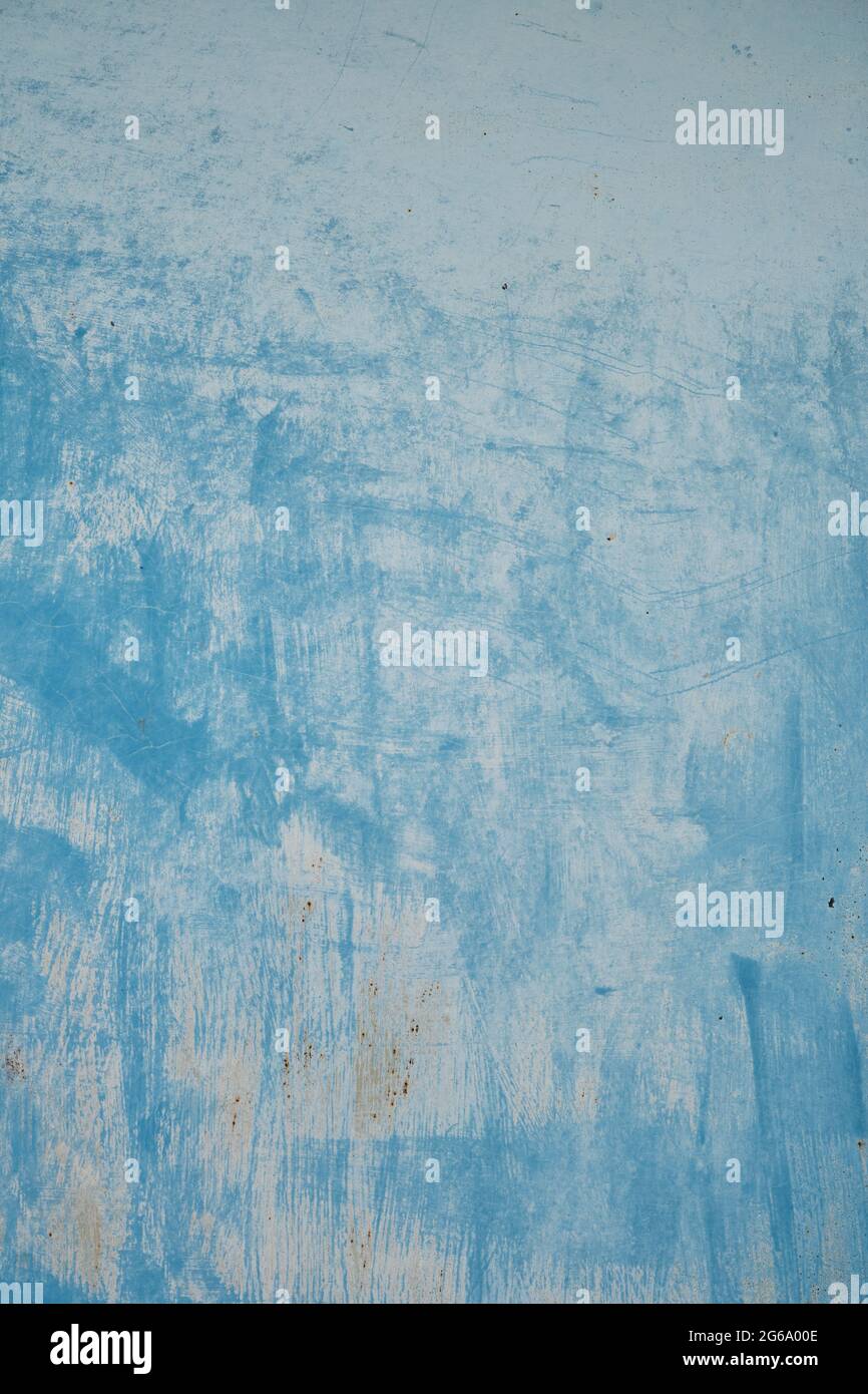 Rusty iron old torn blue hi-res stock photography and images - Alamy