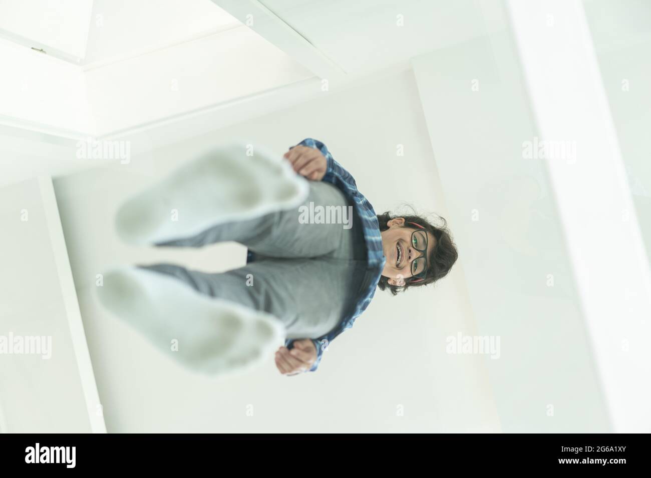 Low angle of a Muslim Arabic woman indoors Stock Photo - Alamy