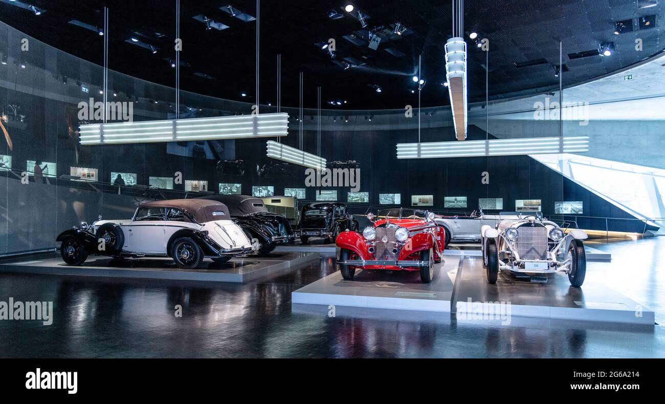 The car collection of Mercedes Museum Stock Photo - Alamy