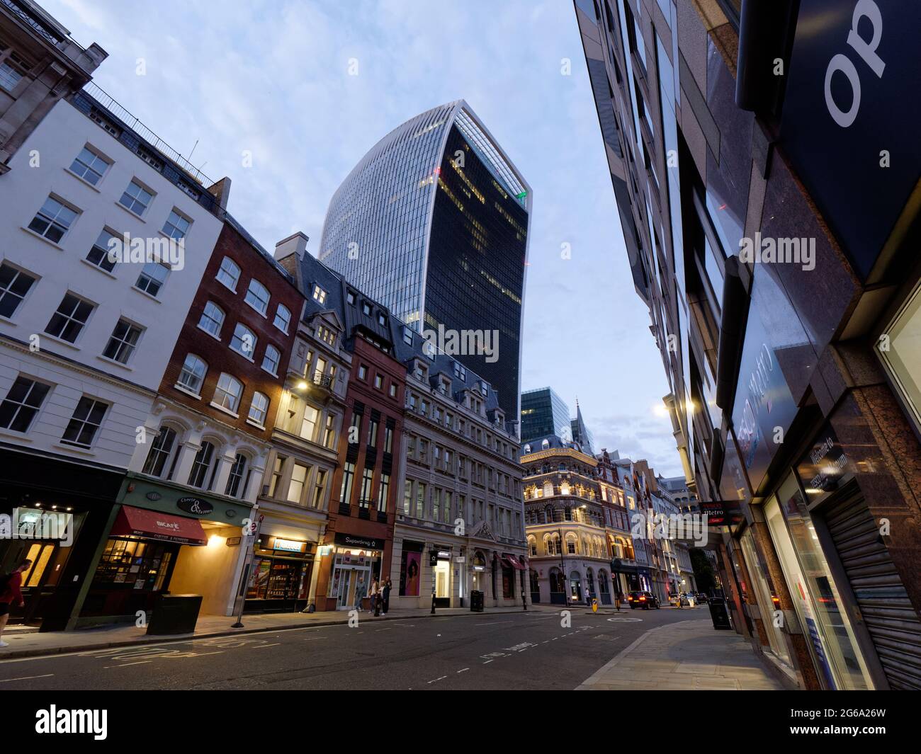 Modern office towers seen from hi-res stock photography and images - Alamy