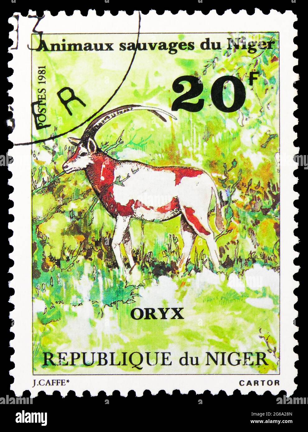 MOSCOW, RUSSIA - APRIL 18, 2020: Postage stamp printed in Niger shows ...