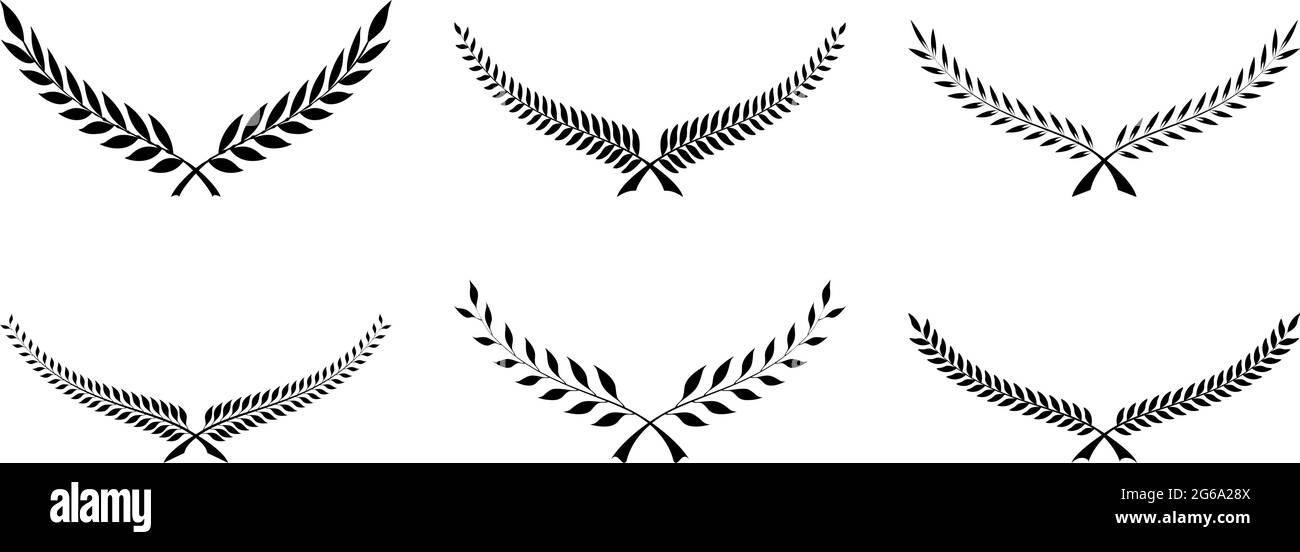 Laurel honor wreath vector on white isolated background Stock Vector ...