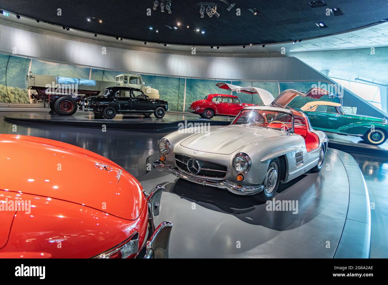 The car collection of Mercedes Museum Stock Photo - Alamy