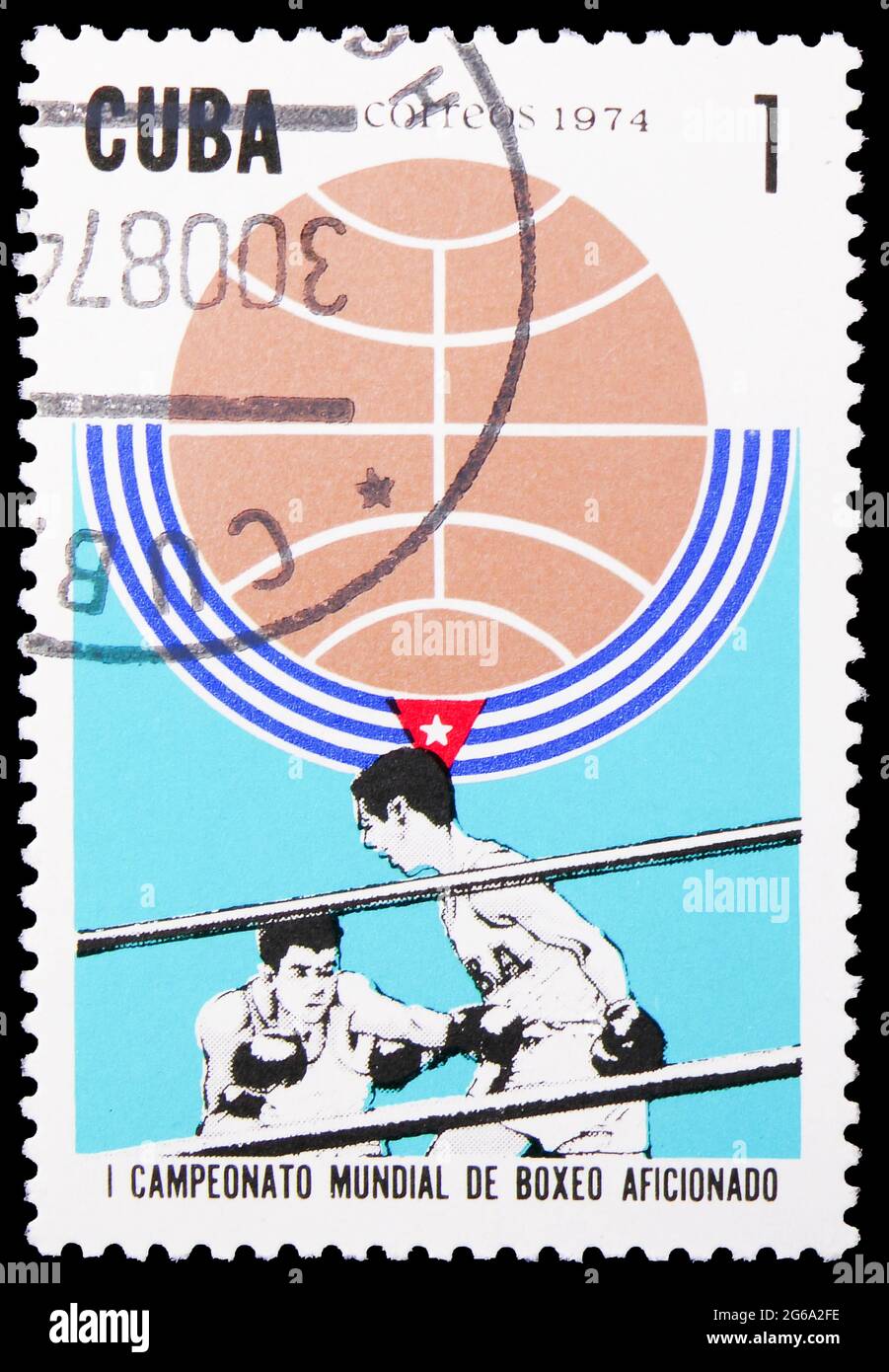MOSCOW, RUSSIA - APRIL 18, 2020: Postage stamp printed in Cuba shows ...