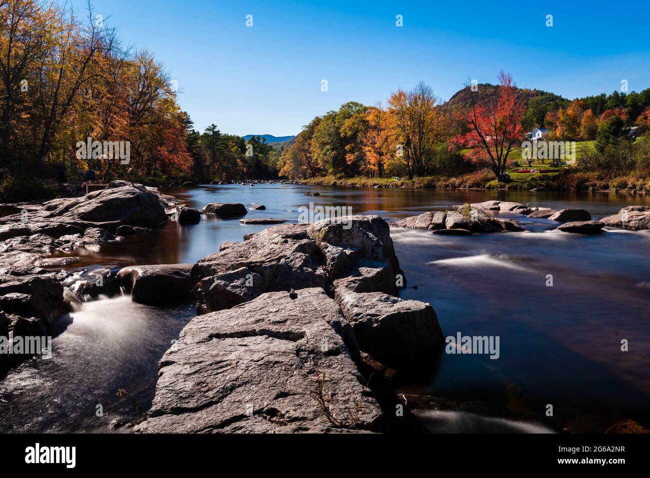 Ausable river near Jay in the Adirondack Stock Photo - Alamy