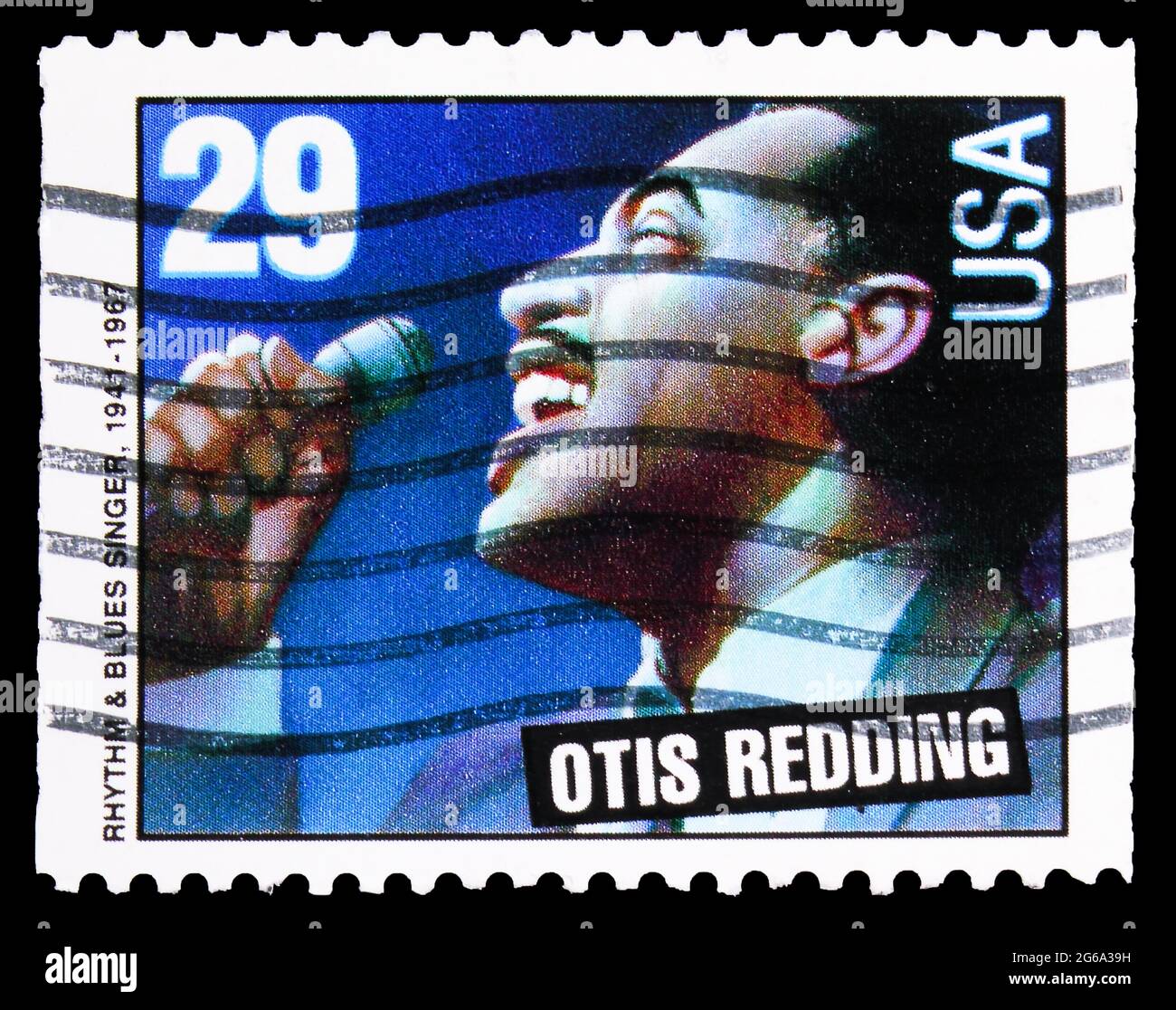 MOSCOW, RUSSIA - APRIL 18, 2020: Postage stamp printed in United States ...