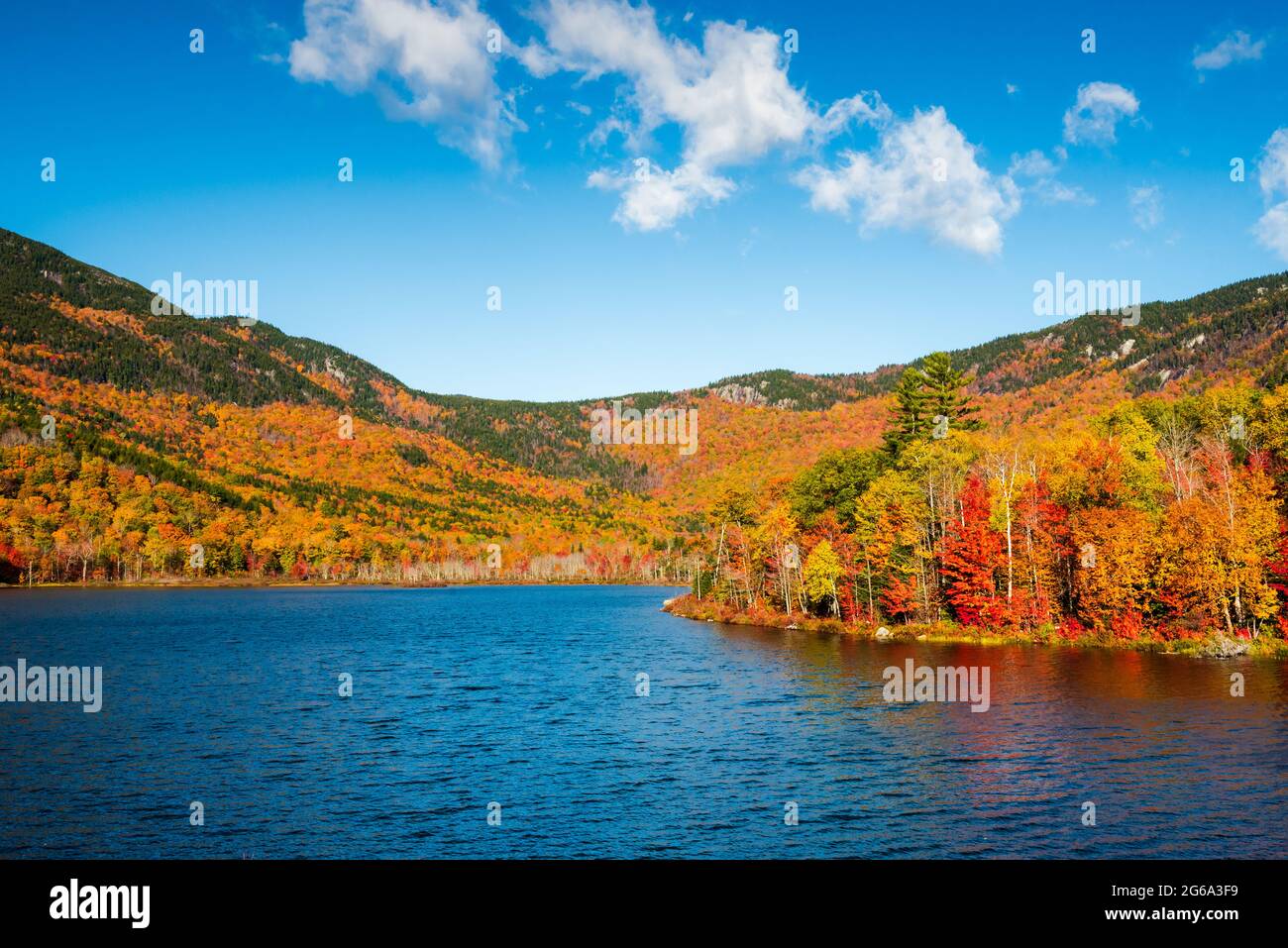 Basin brook reservoir by a fall afternoon Stock Photo - Alamy
