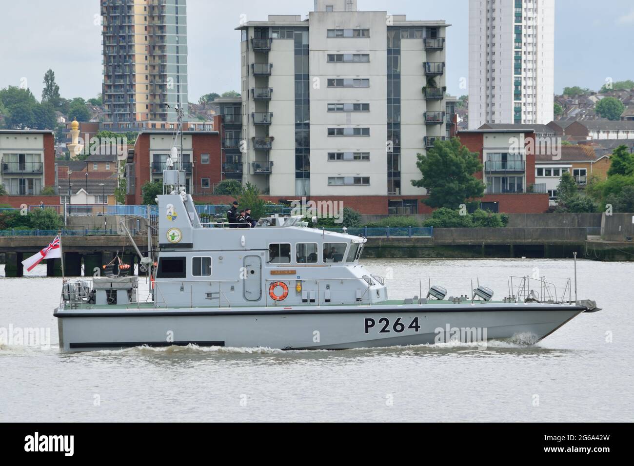 HMS Archer, an Archer Class P2000 patrol boat, of the Royal Navy's ...