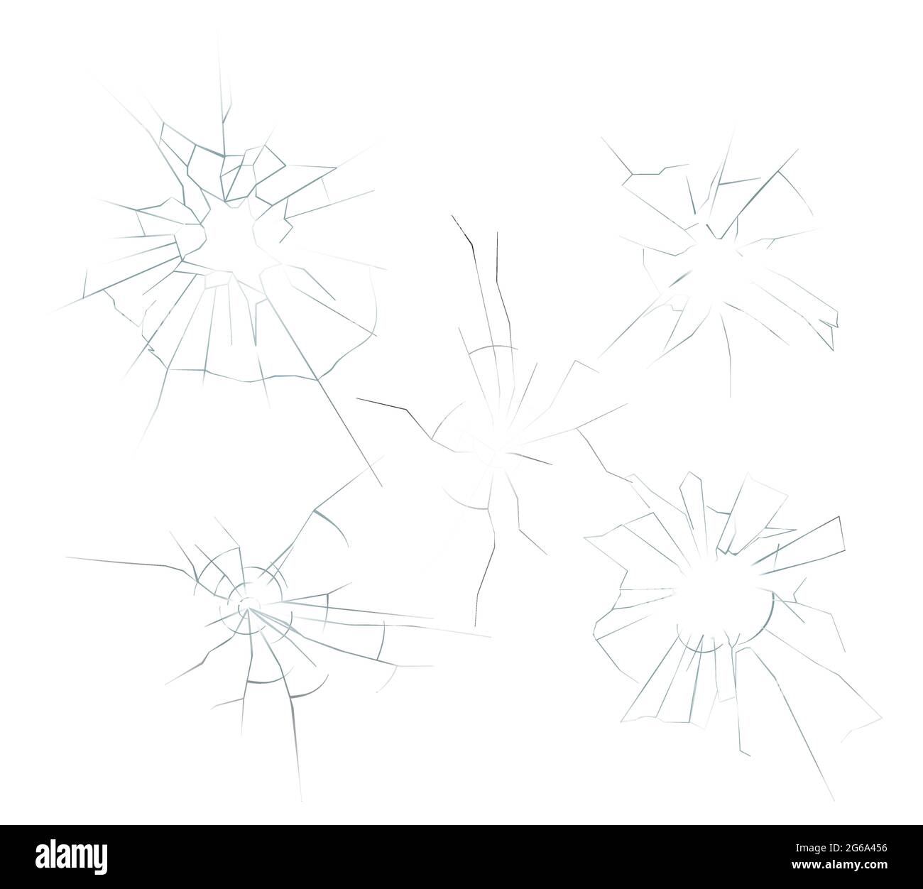 Set realistic bullet hole Stock Vector Images - Alamy