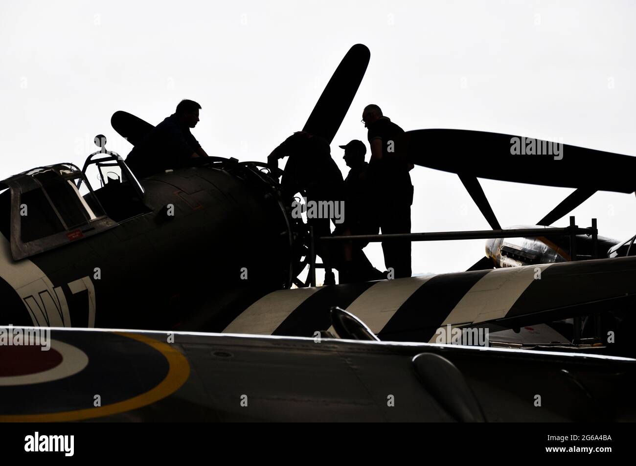 Ww2 American Planes Siloets