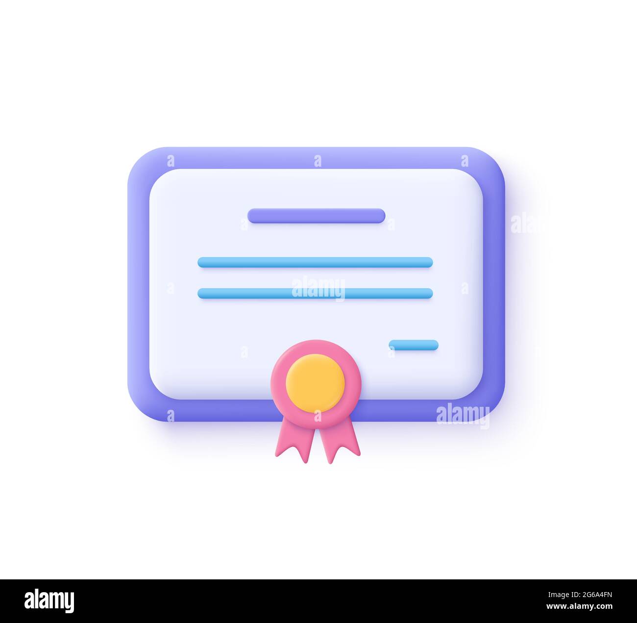 Vector certificate icon. Achievement, award, grant, diploma concepts ...