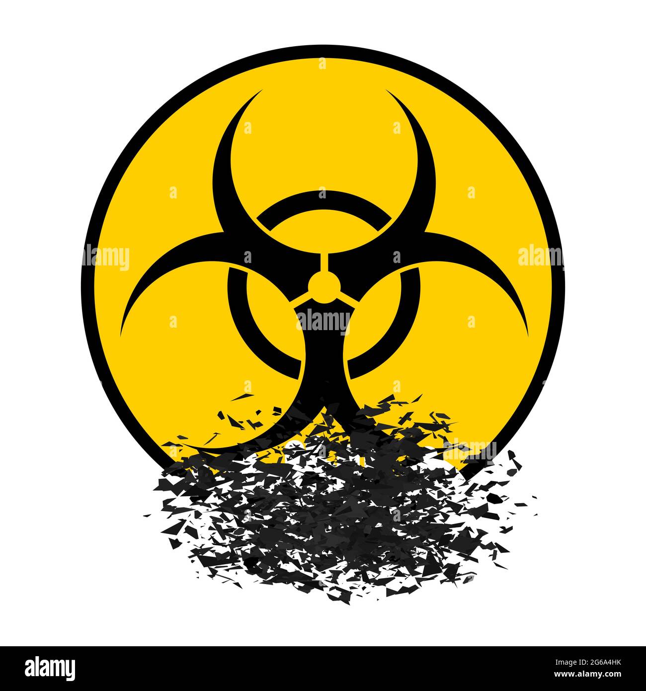 Beware Biohazard Sign Isolated on White Backgrouind. International ...