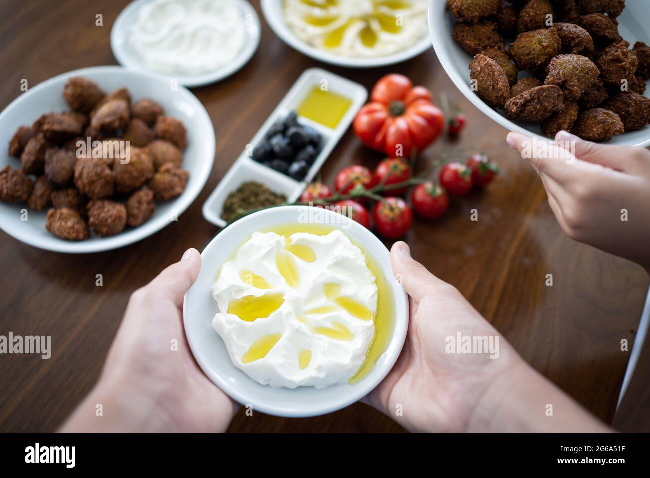 Preparing delicious food at home close up Stock Photo - Alamy