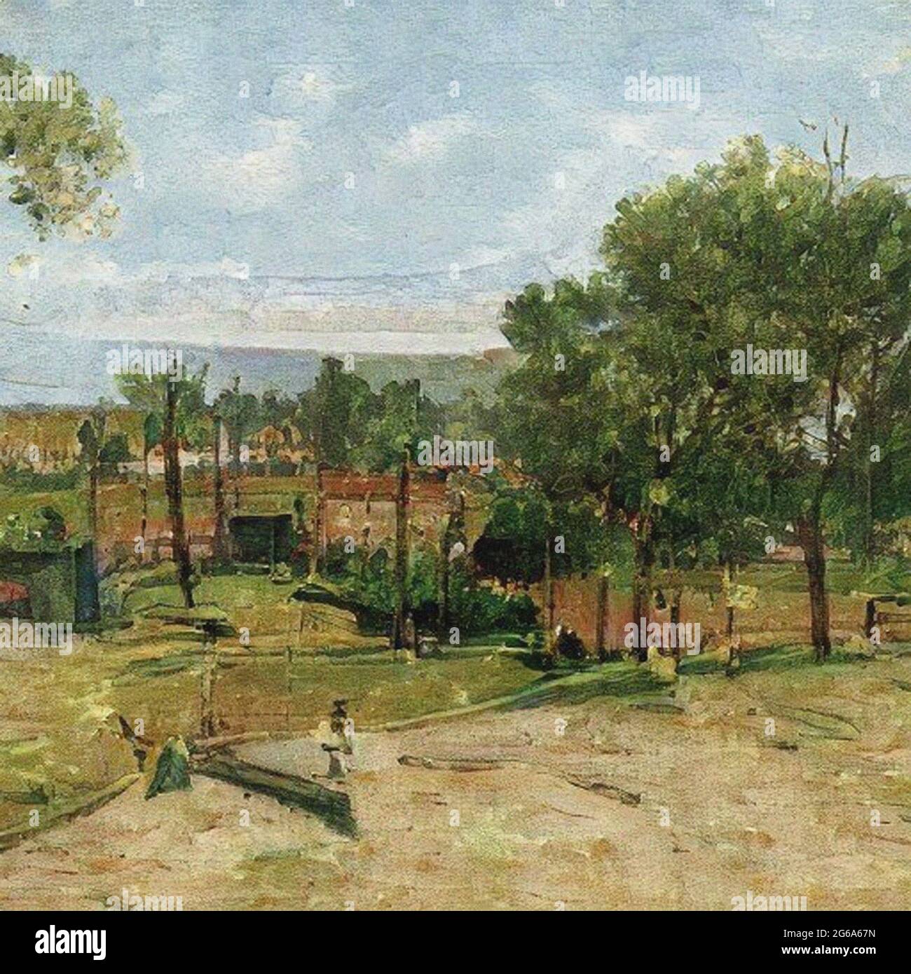 Expressionistic landscape artwork Stock Photo - Alamy