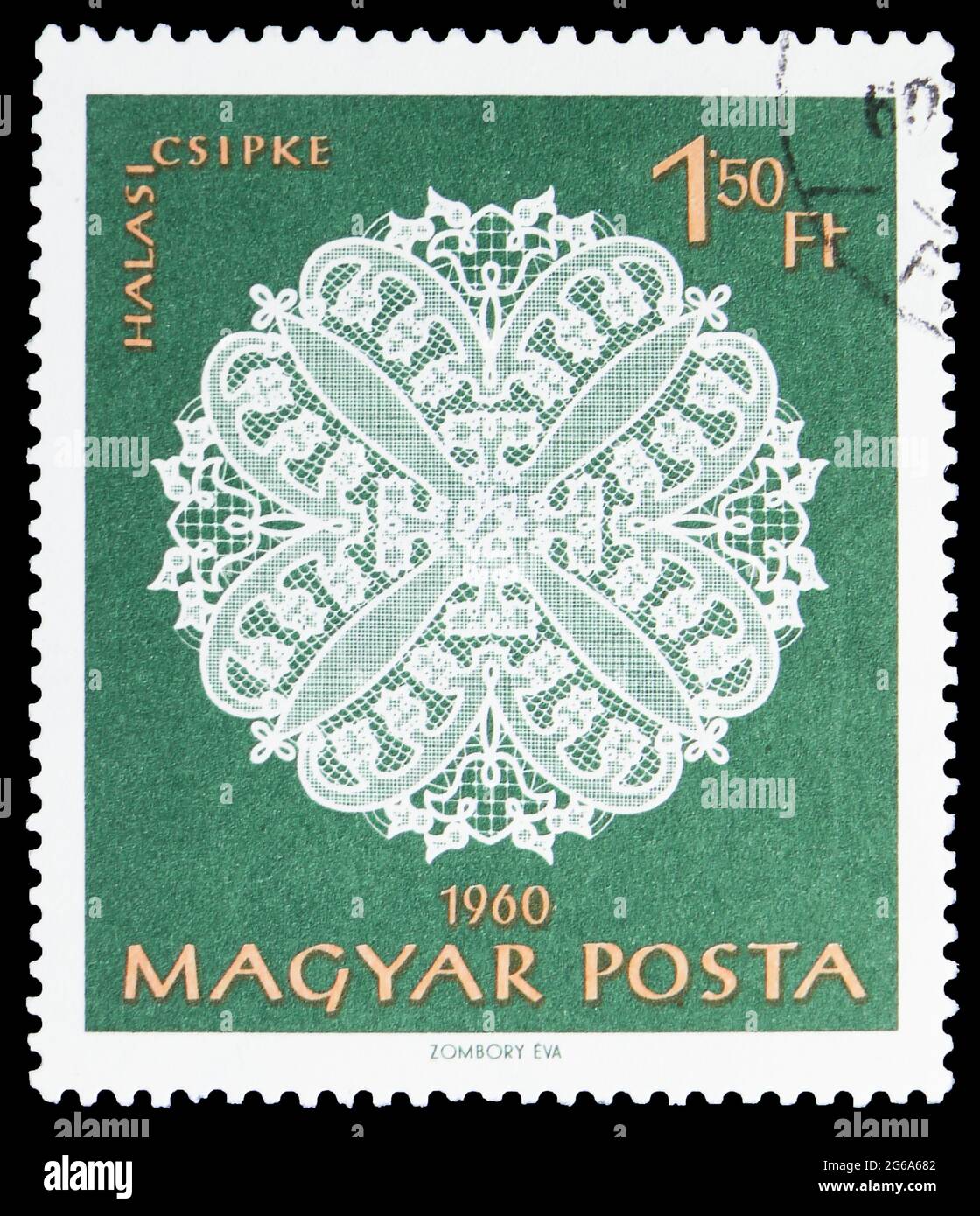 MOSCOW, RUSSIA - APRIL 18, 2020: Postage stamp printed in Hungary shows ...