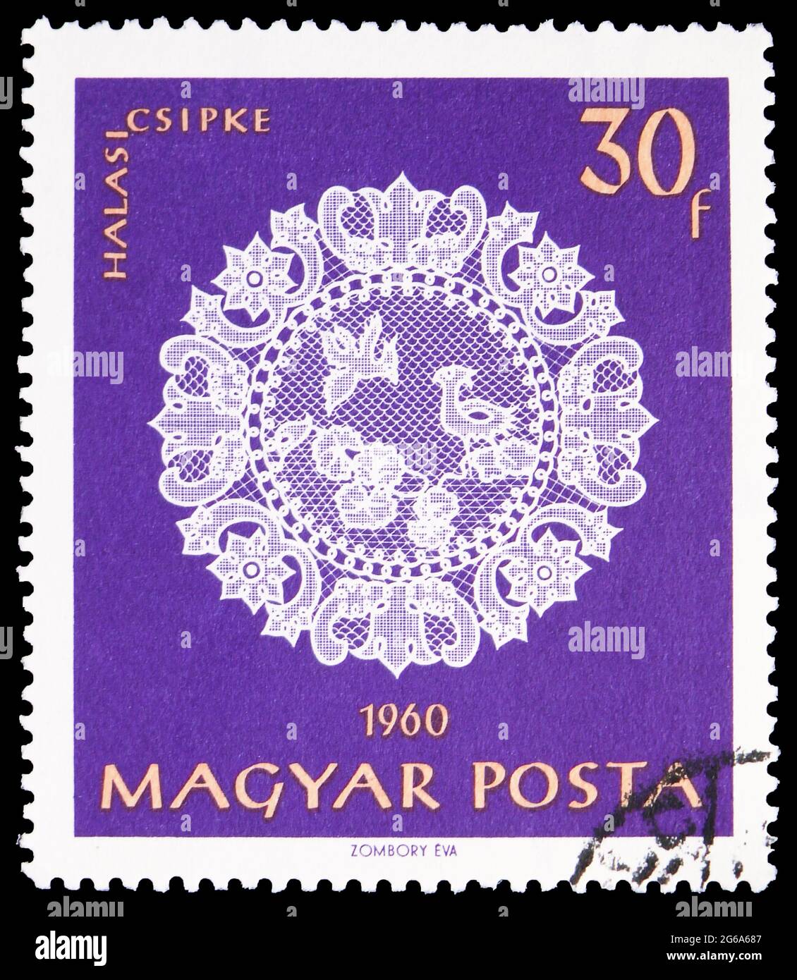 MOSCOW, RUSSIA - APRIL 18, 2020: Postage stamp printed in Hungary shows ...