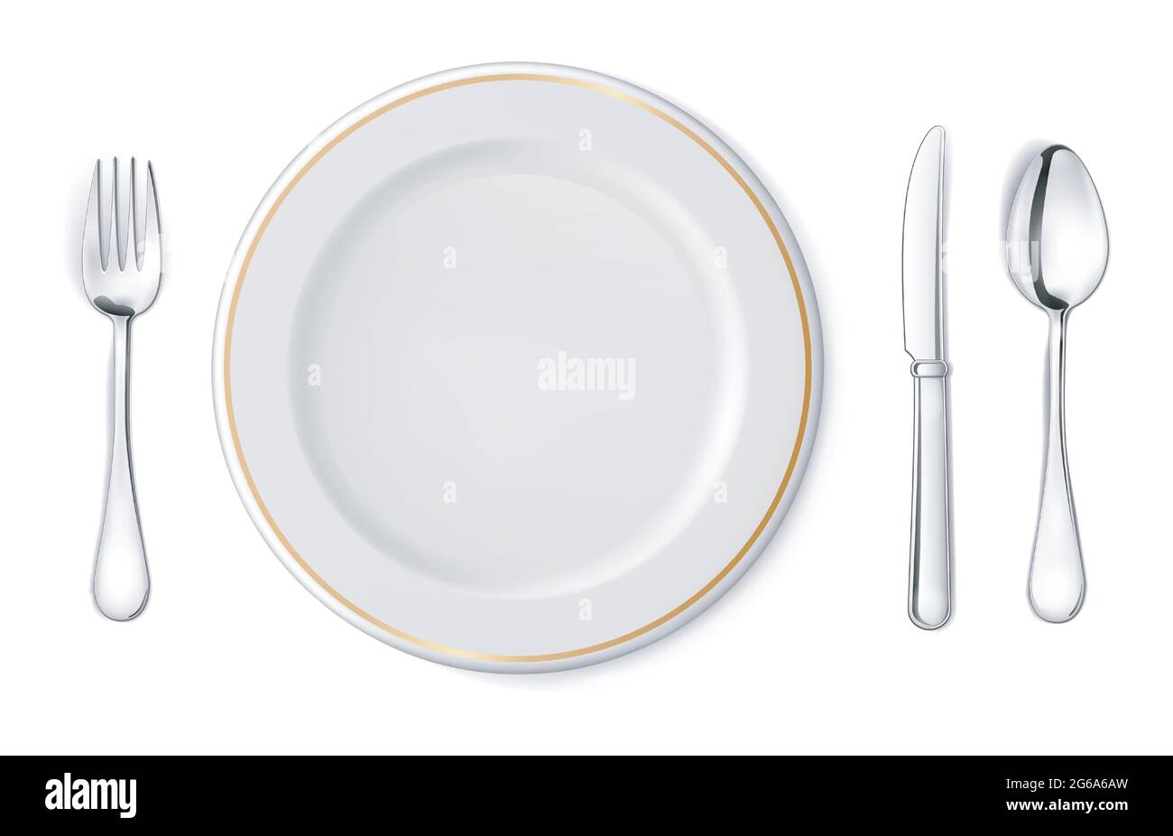 Empty plate, fork, knife, spoon Stock Vector Image & Art - Alamy Empty plate, fork, knife, spoon Stock Vector Image & Art - Alamy