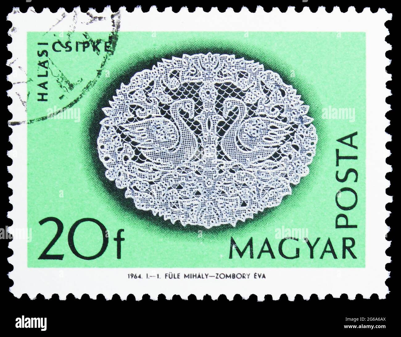 MOSCOW, RUSSIA - APRIL 18, 2020: Postage stamp printed in Hungary shows ...