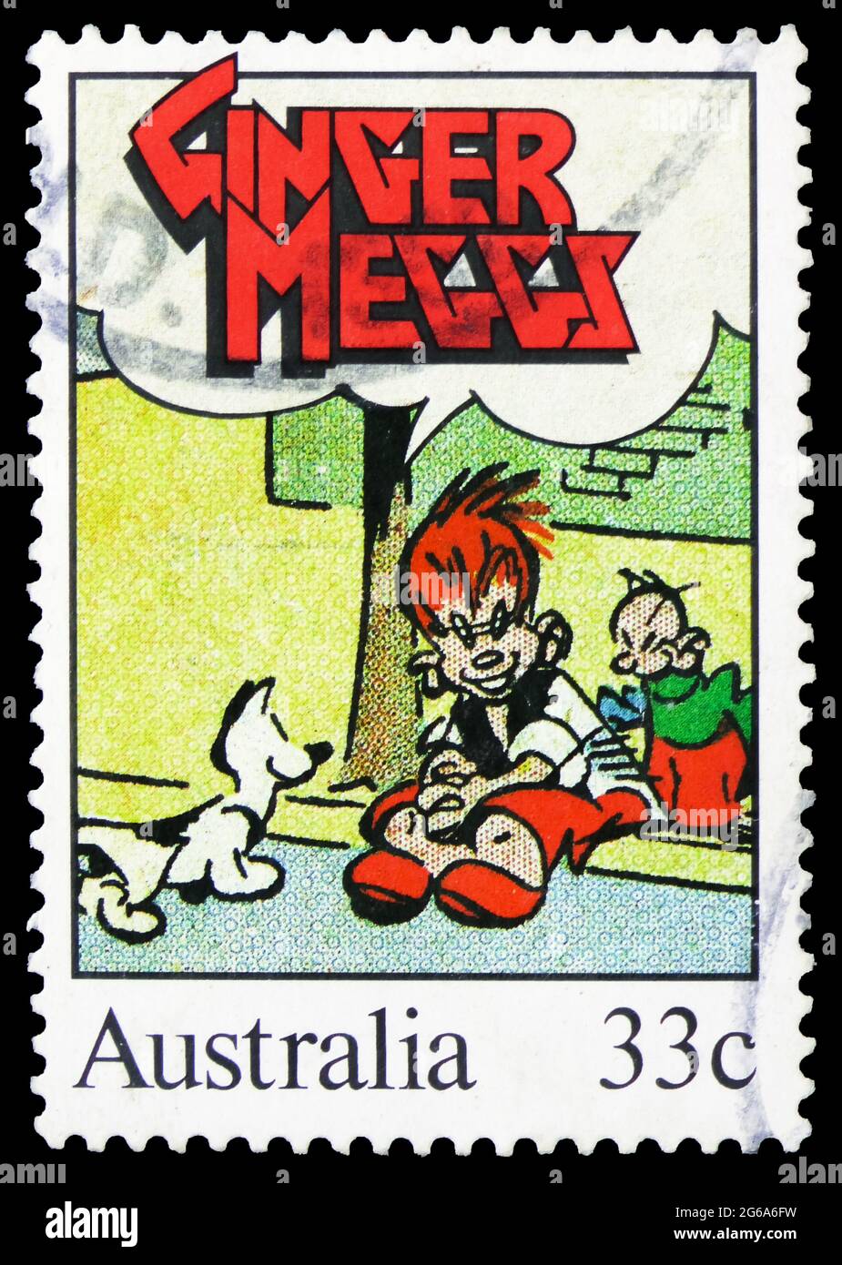 MOSCOW, RUSSIA - APRIL 18, 2020: Postage stamp printed in Australia ...