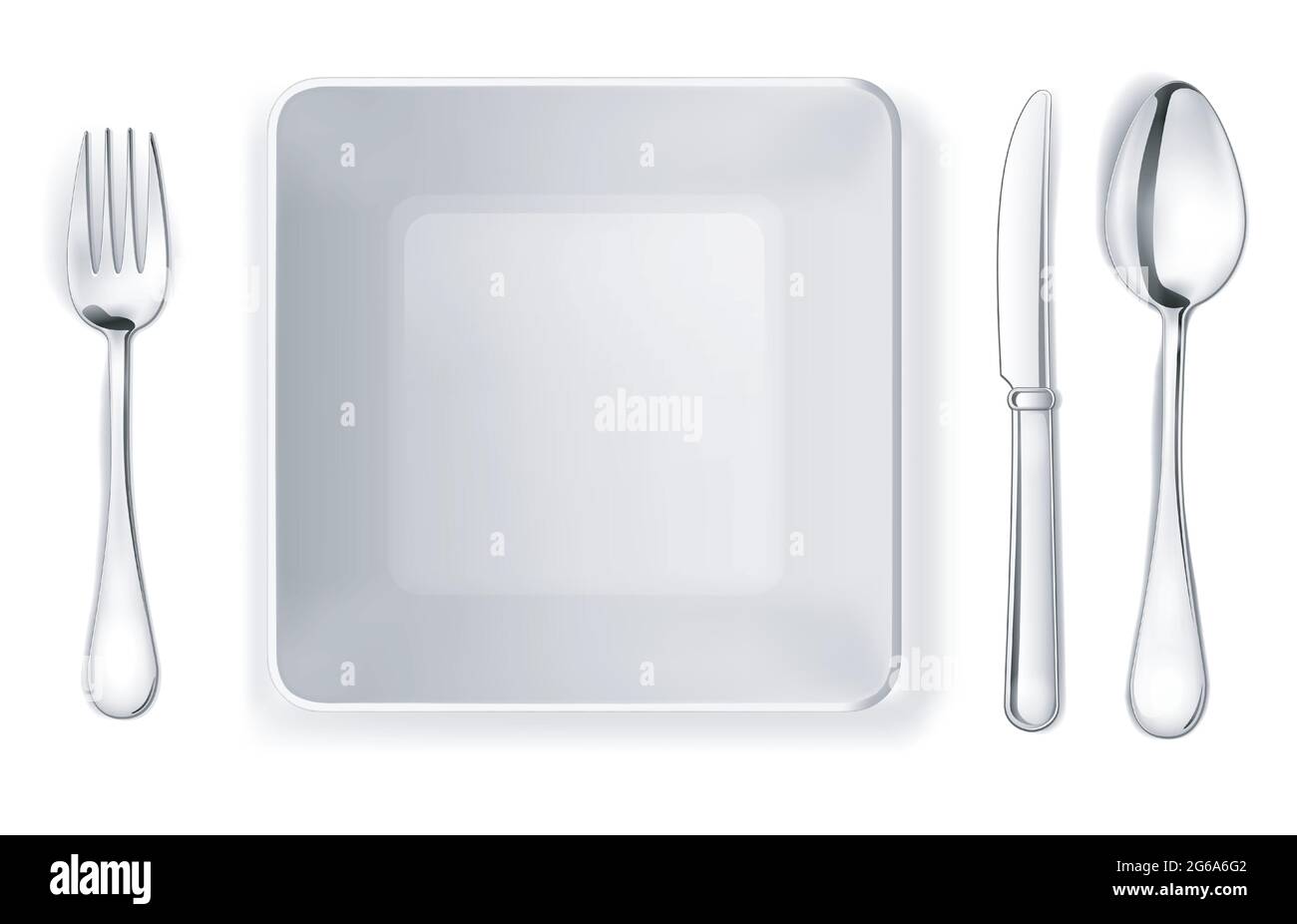 Empty plate, fork, knife, spoon Stock Vector Image & Art - Alamy Empty plate, fork, knife, spoon Stock Vector Image & Art - Alamy