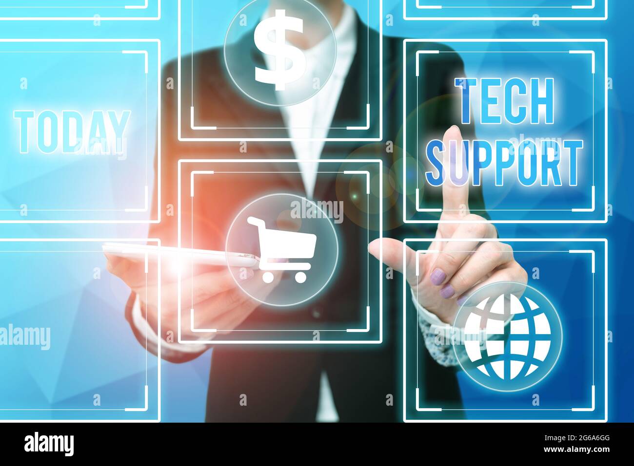 Writing displaying text Tech Support. Business concept Assisting ...