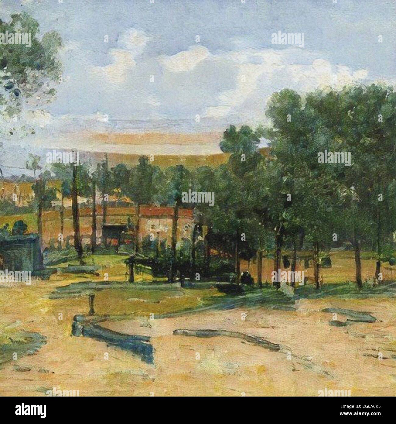 Expressionistic landscape artwork Stock Photo - Alamy