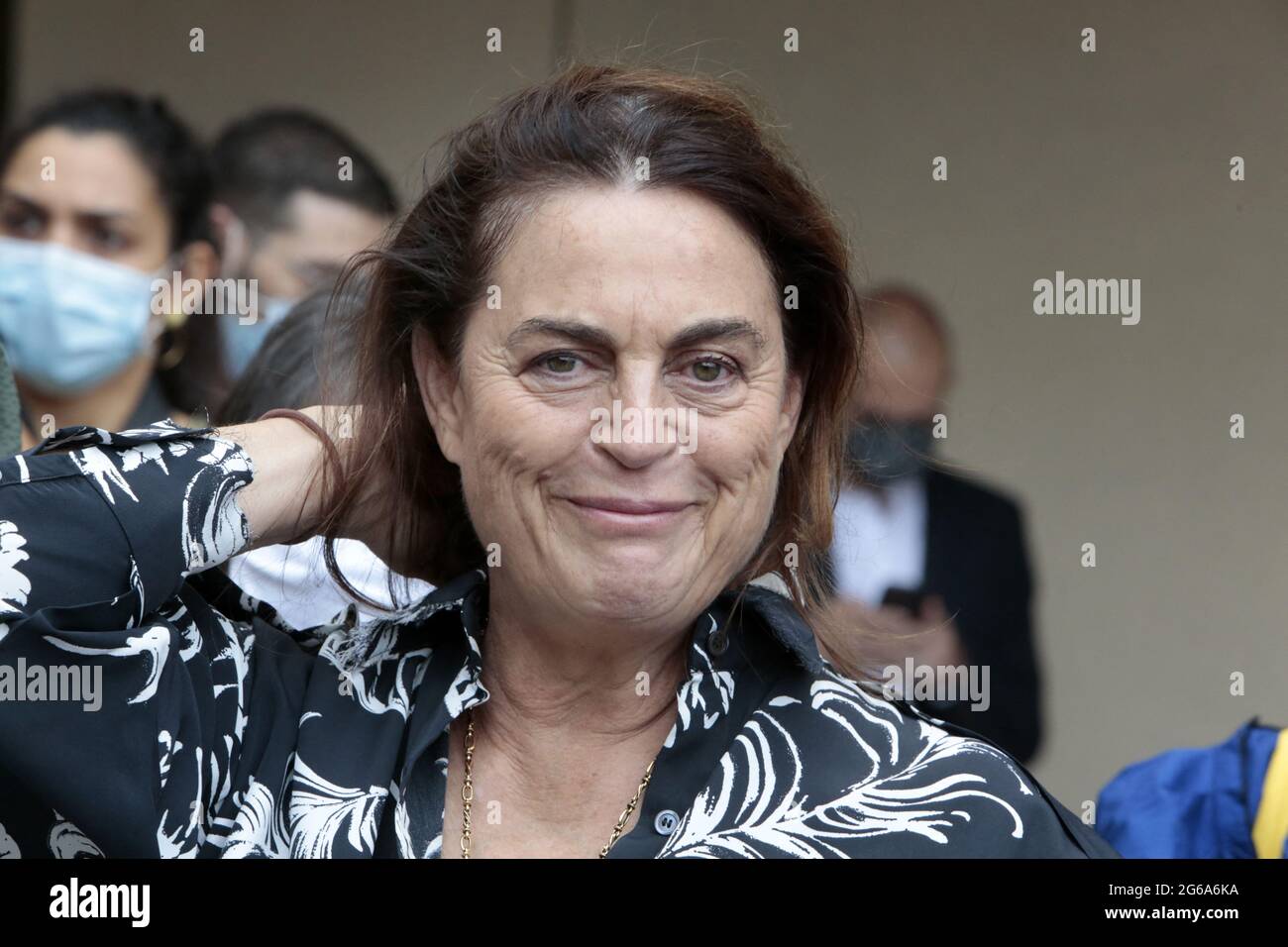 Swiss art collector Maja Hoffmann during the Fondation Luma ...
