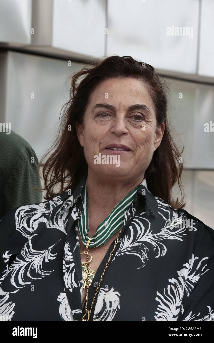 Swiss art collector Maja Hoffmann during the Fondation Luma ...