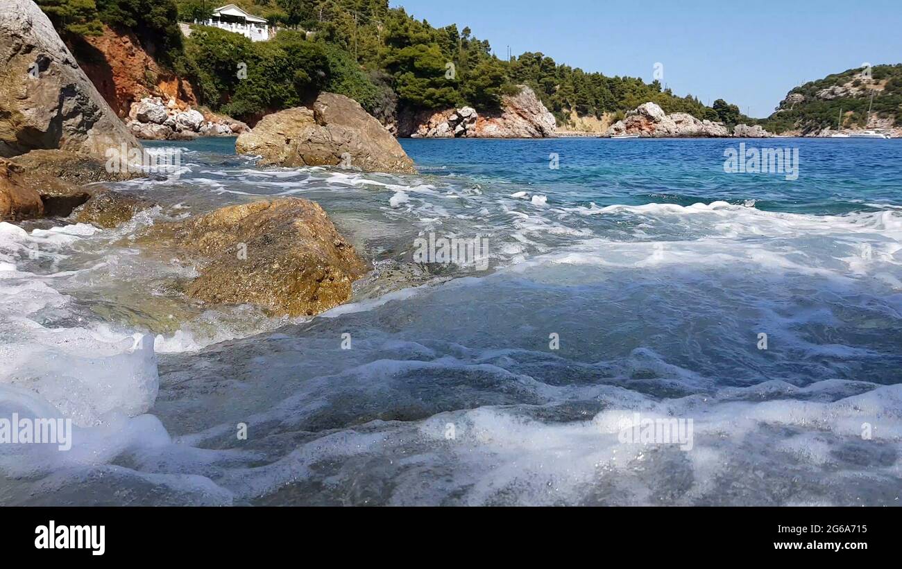 Small waves crash on shore hi-res stock photography and images - Alamy
