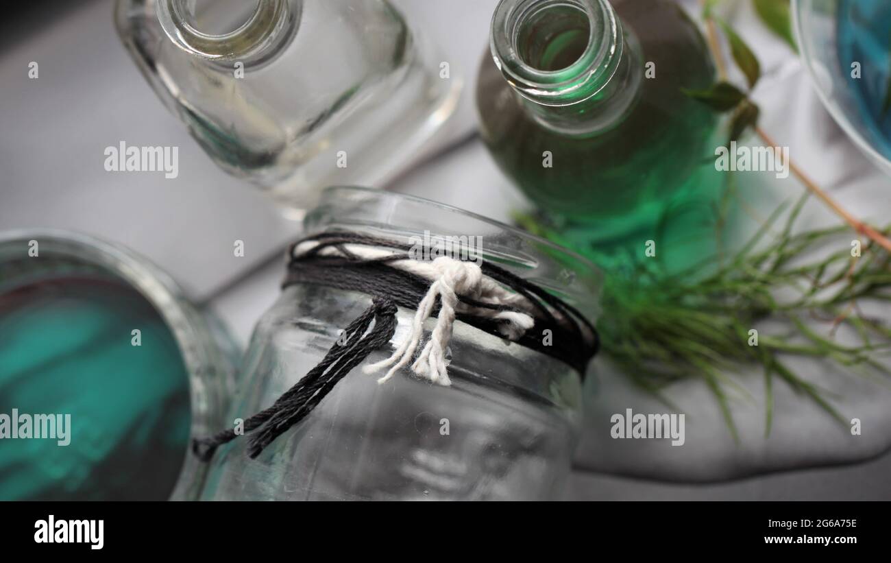 Little Vessels / Conceptual - studio still of glassware Stock Photo - Alamy