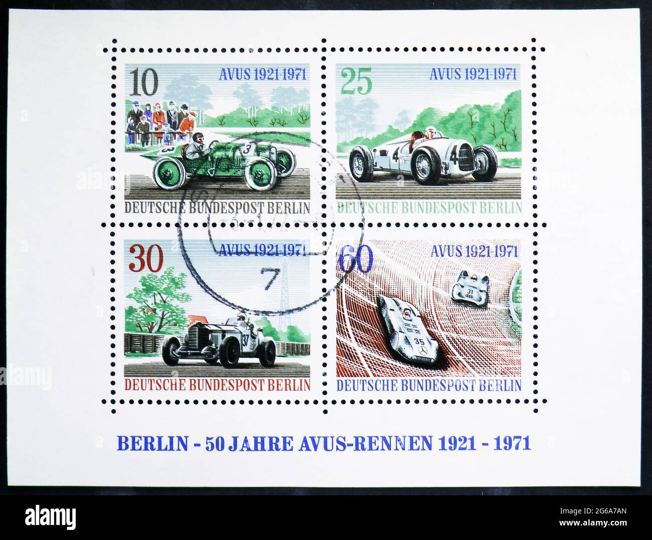 MOSCOW, RUSSIA - APRIL 18, 2020: Postage stamp printed in Germany ...