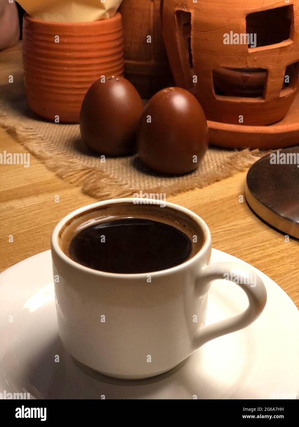 Small cup of oriental coffee in a cafe Stock Photo - Alamy