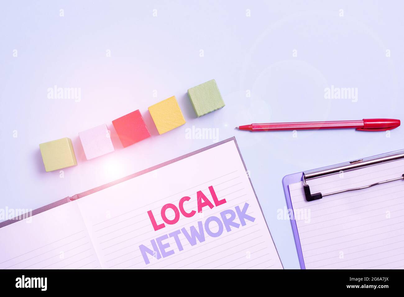 Text sign showing Local Network. Word for Intranet LAN Radio Waves DSL ...