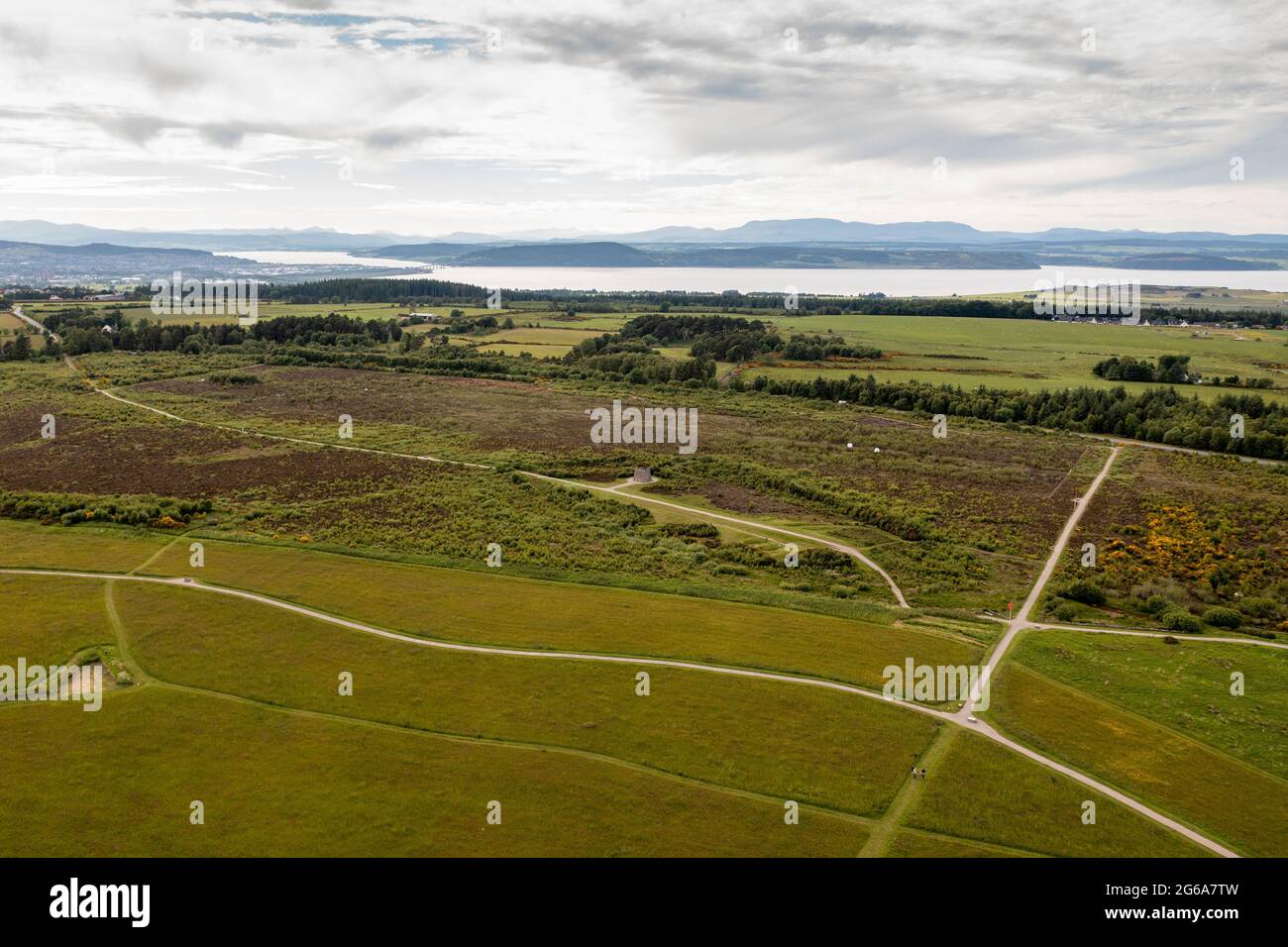Aerial view culloden battle site hi-res stock photography and images ...