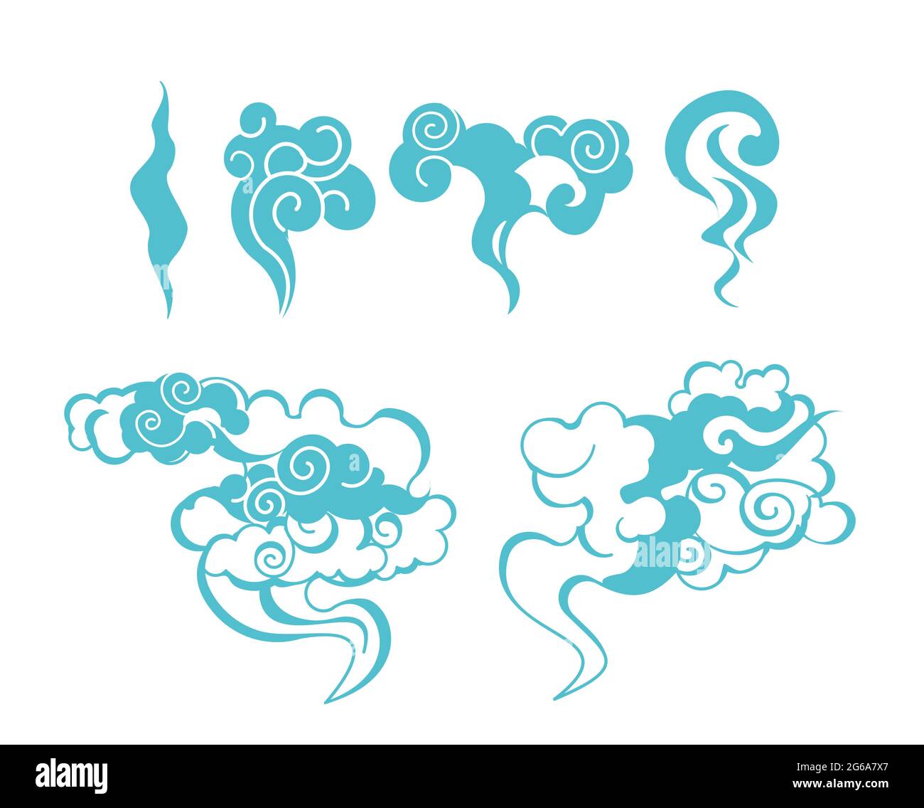 Cloud smoke in motion on Stock Vector Images - Alamy