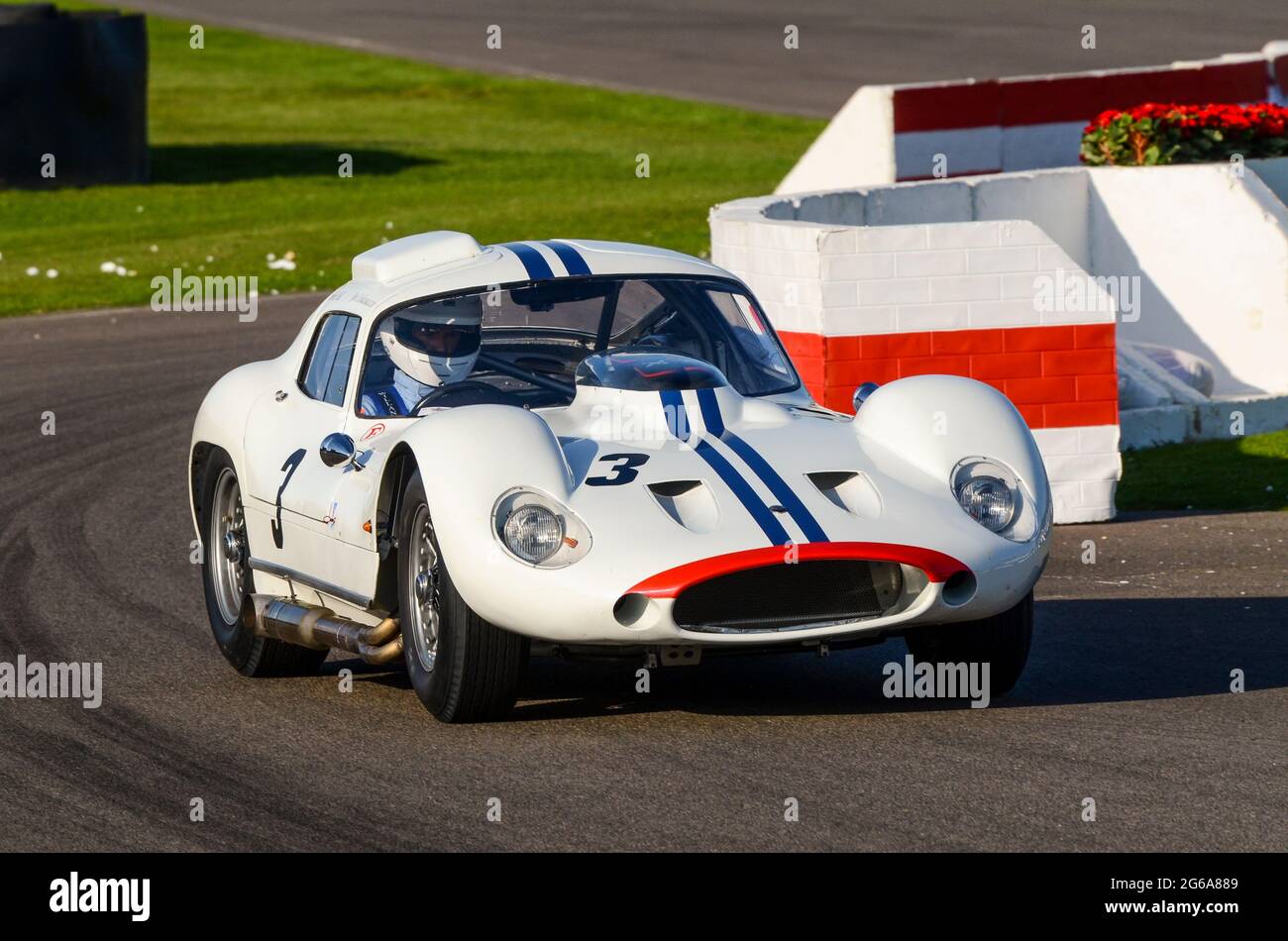 Maserati Tipo 151 classic, vintage racing car competing in the RAC ...