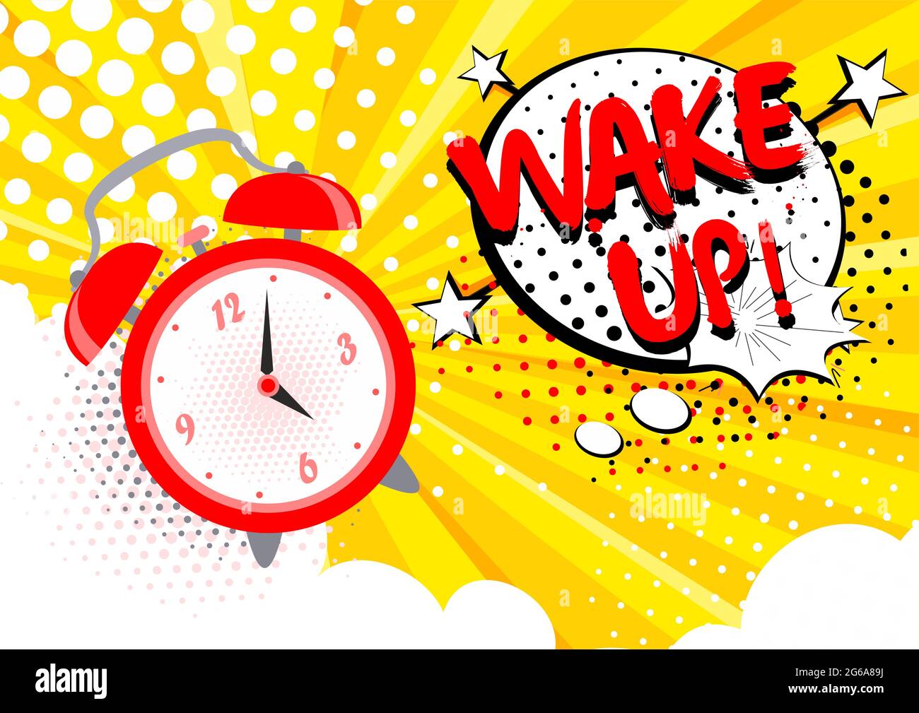 Alarm Clock Ringing Cartoon