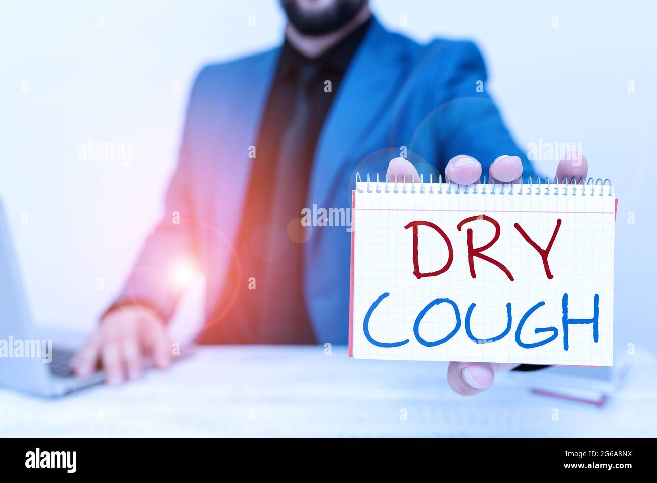 Text caption presenting Dry Cough. Word Written on cough that are not ...