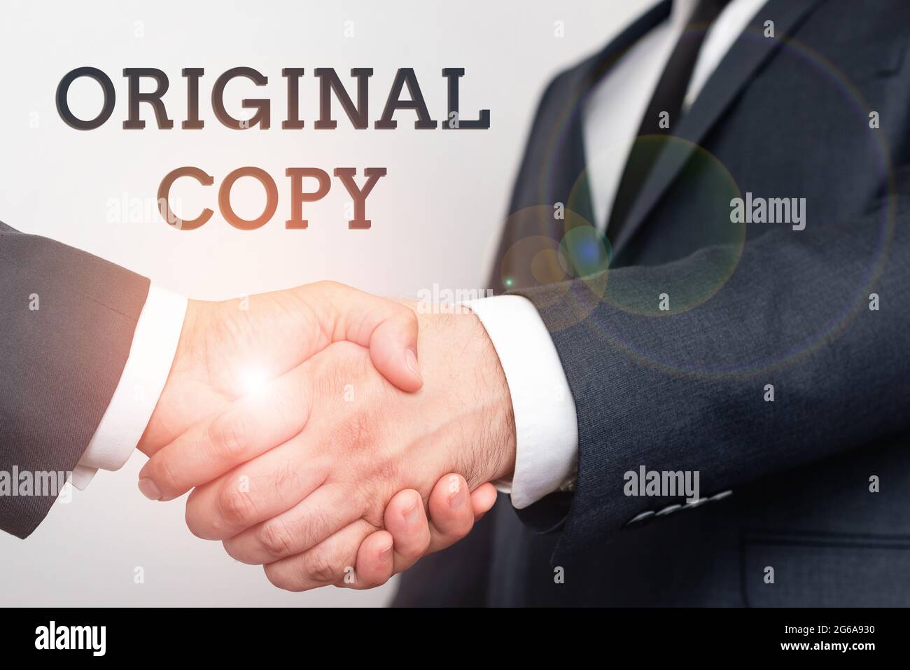 Inspiration showing sign Original Copy. Word Written on Main Script ...