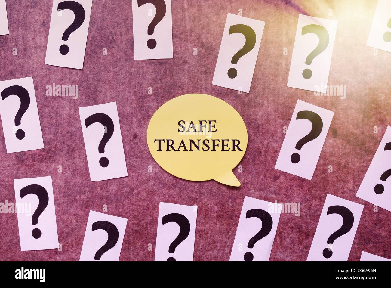 Hand writing sign Safe Transfer. Word for Wire Transfers electronically ...
