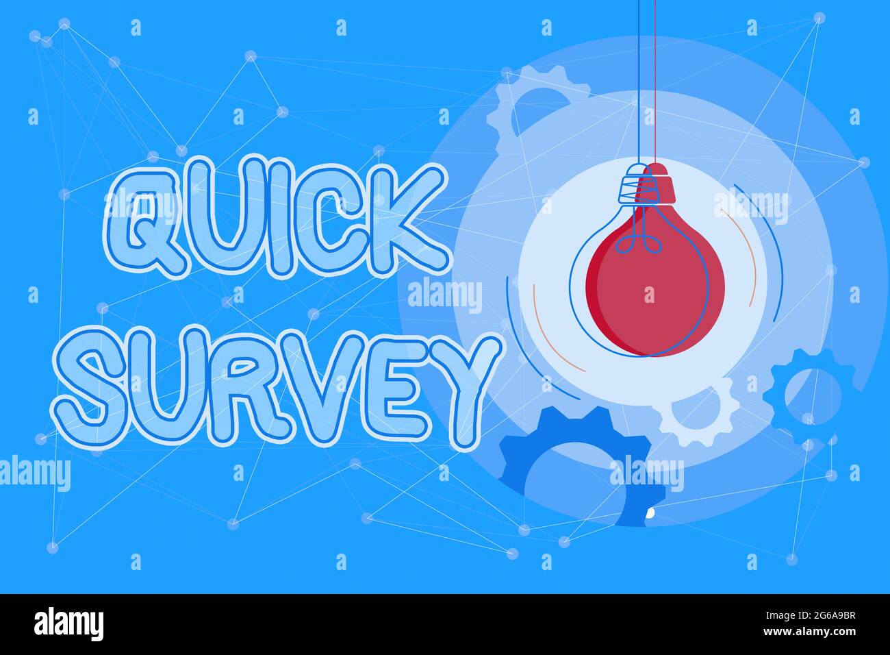 Hand writing sign Quick Survey. Business showcase Conduct fast check on ...