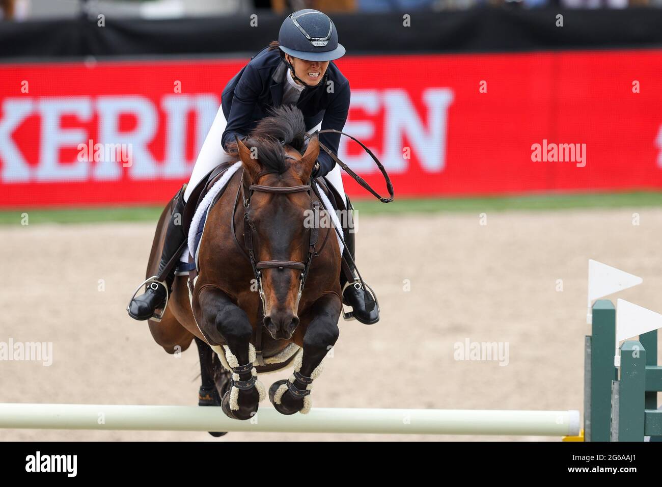 ROTTERDAM, NETHERLANDS - JULY 4: Ioli Mytilineou (GRE) on Levis de Muze ...