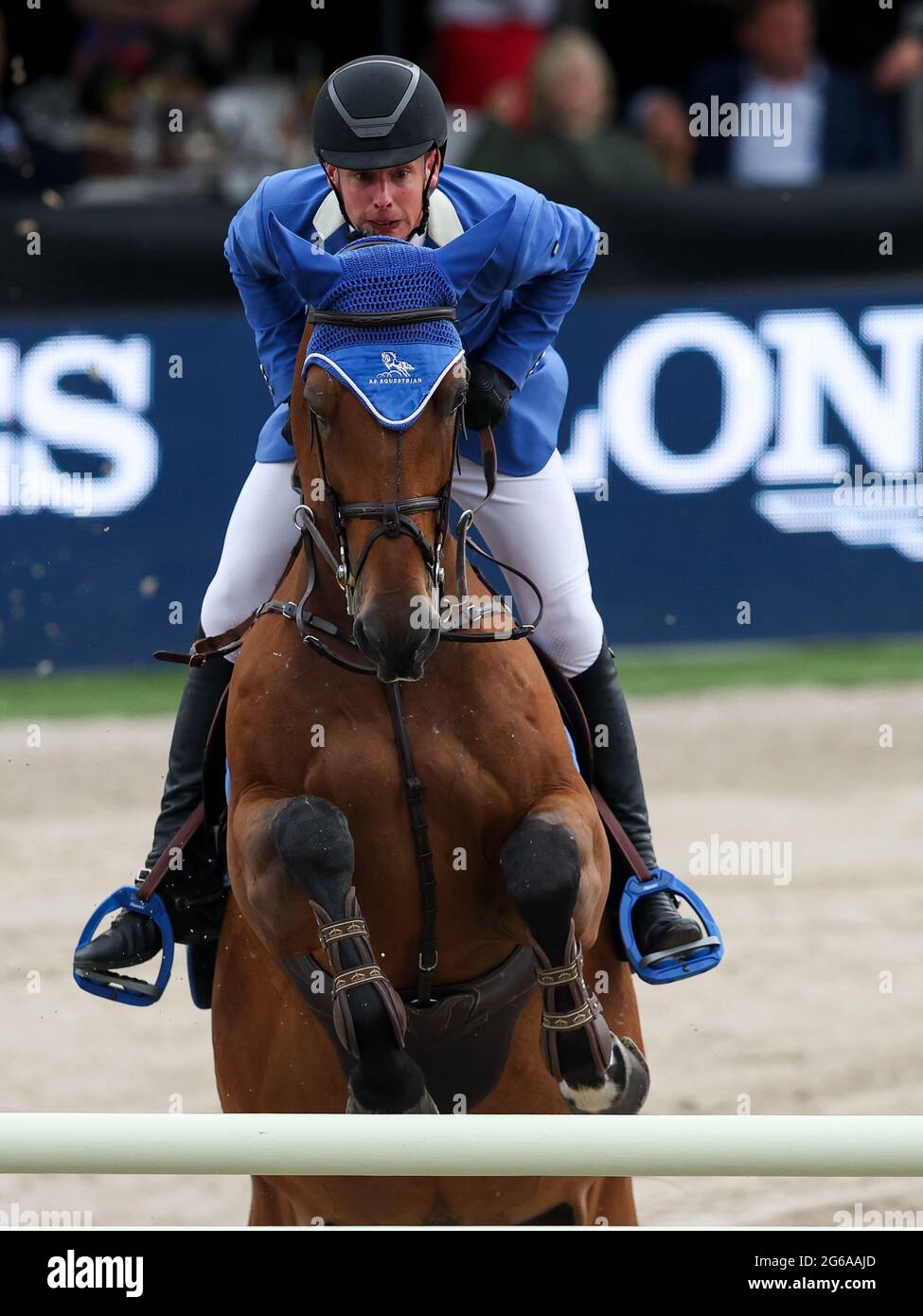 ROTTERDAM, NETHERLANDS - JULY 4: Bart Bles (NED) on Kriskras Dv during ...