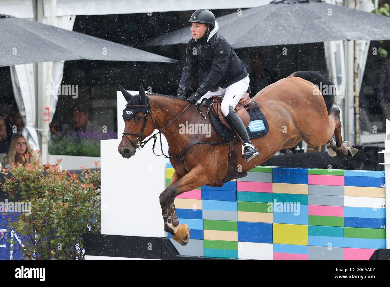 ROTTERDAM, NETHERLANDS - JULY 4: Douglas Lindelow (SWE) on Casquo Blue ...