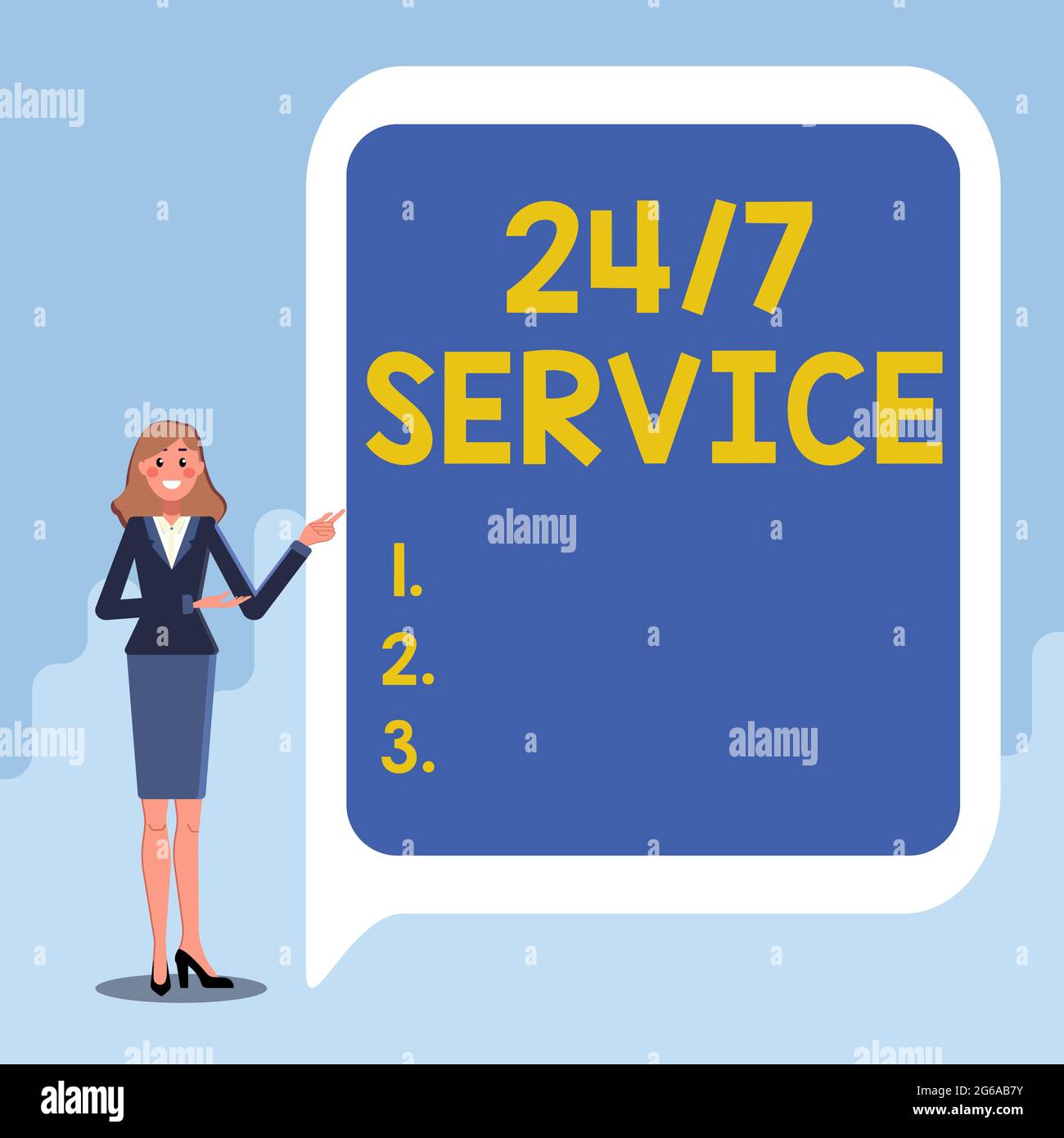 Text caption presenting 24 Or7 Service. Business overview providing an ...